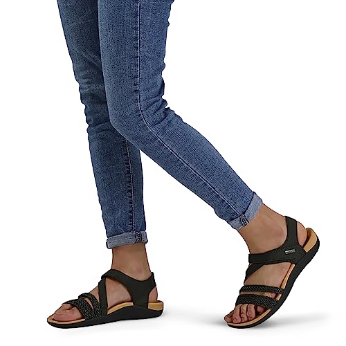 SEEKAVAN Women's Arch Support Sandals Orthopedic Sandals for Women Comfortable Woven Walking Sandals