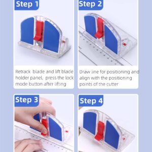 TAIYUYUE Cutter 45/90° Bevel Mat Board Cutter, 3 Spare Double-end Blades, Photo Frame Kraft KT Foam Chevron Board Vertical Model Artwork Tools Knife