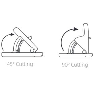 TAIYUYUE Cutter 45/90° Bevel Mat Board Cutter, 3 Spare Double-end Blades, Photo Frame Kraft KT Foam Chevron Board Vertical Model Artwork Tools Knife