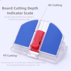 TAIYUYUE Cutter 45/90° Bevel Mat Board Cutter, 3 Spare Double-end Blades, Photo Frame Kraft KT Foam Chevron Board Vertical Model Artwork Tools Knife