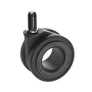 Enso Motion Office Chair Replacement Caster Wheels, 70 Okina Mu Series - Black (Set of 5)