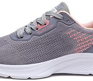 HISQIM Women's Running Shoes Breathable Tennis Sneakers for Women Gym Shoes Casual Sports Shoes Lightweight Walking Shoes Purple