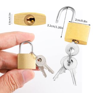 6 Pcs Suitcase Locks with Keys, Luggage Locks Gym Locker Lock with Key, Pad Lock Outdoors Backpack Lock for Locker