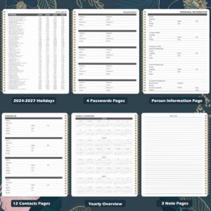 2024-2027 Monthly Planner/Calendar - July 2024 - June 2027, 3 Year Monthly Planner 2024-2027, 9'' x 11'', 36 Monthly Tabs, Pocket, Note Pages