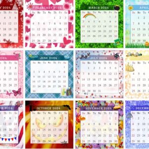 2024 CD-Style Desk Calendar 12 Months Calendar/Planner / (Edition #026)