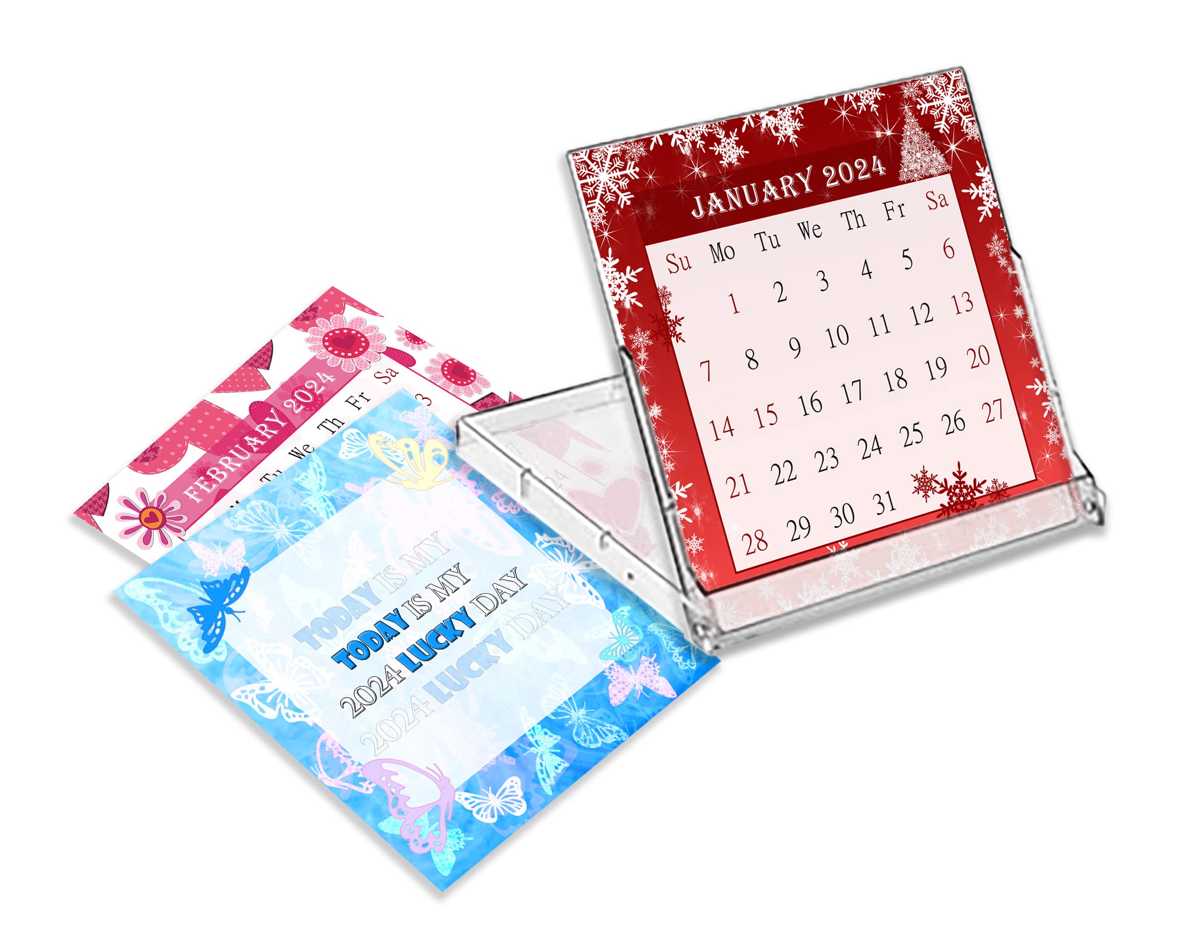 2024 CD-Style Desk Calendar 12 Months Calendar/Planner / (Edition #026)