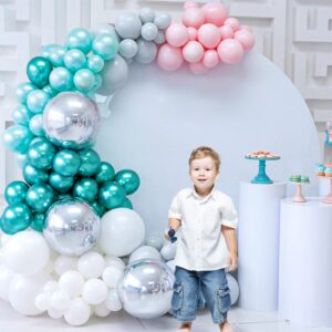 7.2ft White Round Backdrop Cover Suitable for 7ft/7.2ft Circle Stand,Pure White Spandex Wrinkle Free Birthday Party Wedding Photography Circle Backdrop Cover Arch Background