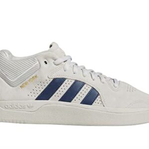 adidas Tyshawn Shoes - Grey/Collegiate Navy/White - 5.0