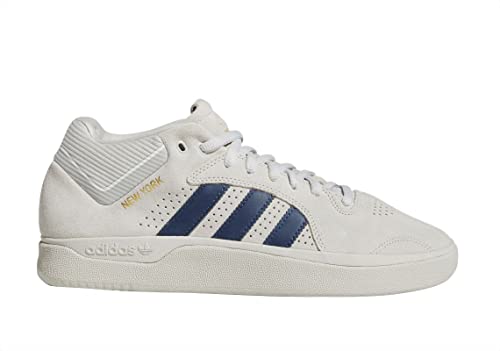 adidas Tyshawn Shoes - Grey/Collegiate Navy/White - 5.0