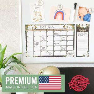 Magnolia Large Magnetic Calendar for Fridge Dry Erase Board for Refrigerator - Magnetic Fridge Calendar Dry Erase Magnetic Whiteboard Calendar, Magnetic Dry Erase Calendar for Fridge Planner Magnet…