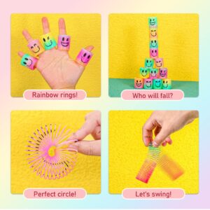 AZEN 24 Pcs Mini Spring Party Favors for Kids 3-5 4-8, Goodie Bags Stuffers for Birthday Party, Classroom Prizes Kids Prizes, Small Bulk Toys Gifts (4 Smile)