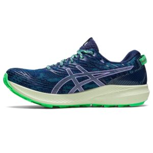 asics women's fuji lite 3 running, 8, ink teal/digital violet