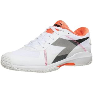 Diadora Trofeo AG PKL - Women's Pickleball Shoes (White/Black) (6)