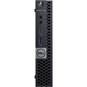 dell optiplex 7070 business micro desktop computer, intel octa-core i7 9700t up to 4.3ghz, 32gb ddr4 ram, 1tb pcie ssd, 802.11ac wifi, bluetooth 5.0, displayport, type-c, windows 10 pro (renewed)