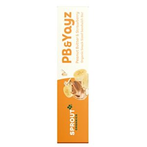 Sprout Organics PB & Yayz Sandwich Bars Peanut Butter & Banana, Organic Gluten Free Toddler Snack