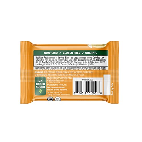 Sprout Organics PB & Yayz Sandwich Bars Peanut Butter & Banana, Organic Gluten Free Toddler Snack