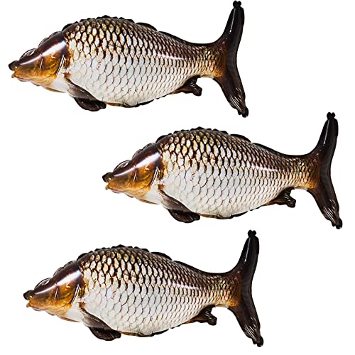 3pcs 24inch fish balloons fishing birthday party supplies for fishing birthday decorations for men