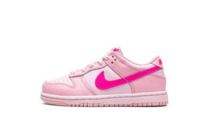 nike preschool dunk low ps dh9756 600 triple pink - size 3y