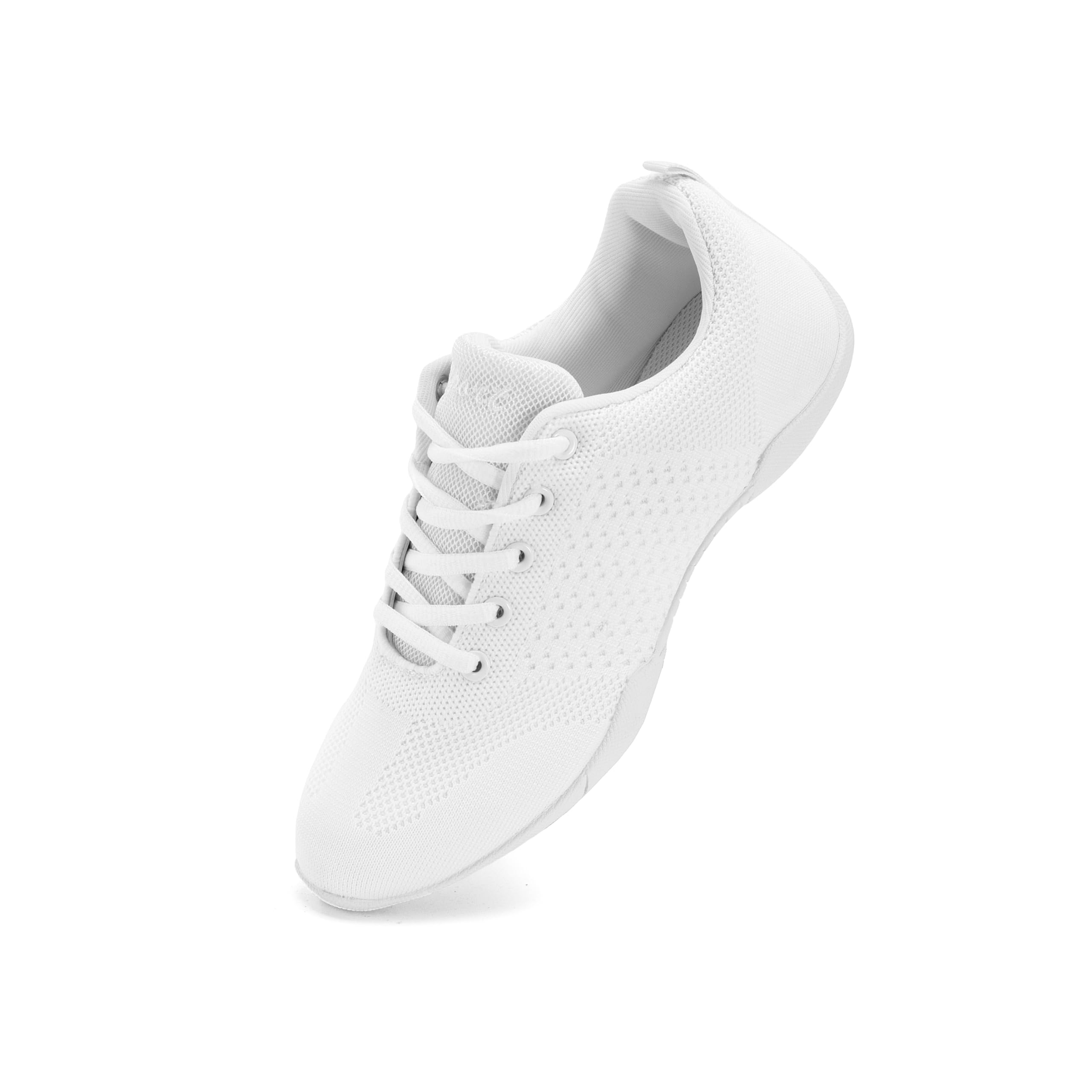 YSMIIH White Cheer Shoes Women Cheerleading Walking Sneakers Girls Tennis Dance Shoes (White,9