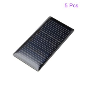 DMiotech 5 Pack 4.5V 60mA 77.5mm x 40mm Mini Solar Panel Cell for DIY Electric Power Project