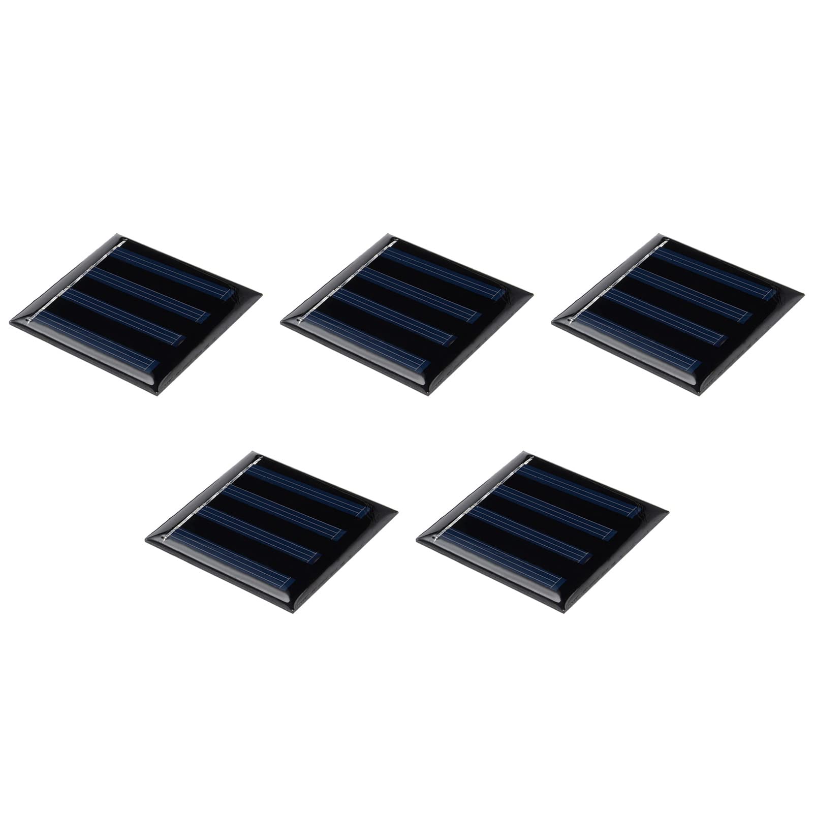 DMiotech 5 Pack 2V 50mA 49.8mm x 49.8mm Mini Solar Panel Cell for DIY Electric Power Project