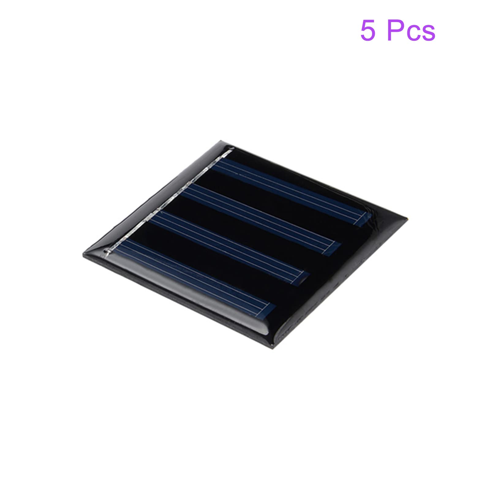 DMiotech 5 Pack 2V 50mA 49.8mm x 49.8mm Mini Solar Panel Cell for DIY Electric Power Project