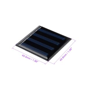 DMiotech 5 Pack 2V 50mA 49.8mm x 49.8mm Mini Solar Panel Cell for DIY Electric Power Project