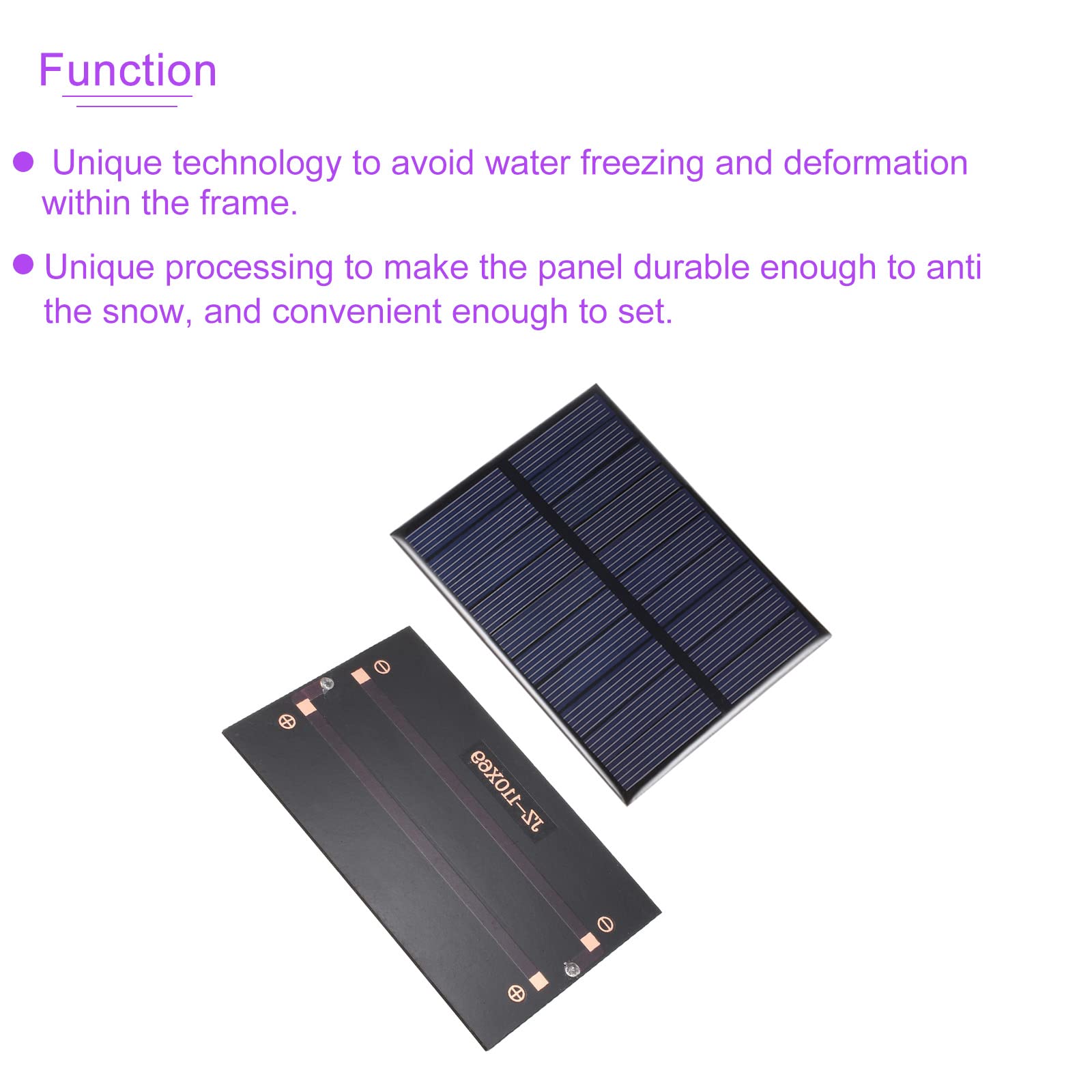 DMiotech 5 Pack 5V 1.2W 110mm x 69mm Mini Solar Panel Cell for DIY Electric Power Project