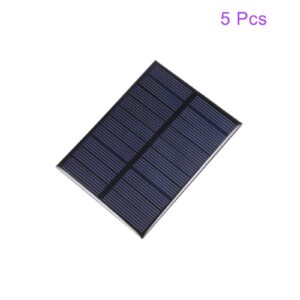 DMiotech 5 Pack 5V 1.2W 110mm x 69mm Mini Solar Panel Cell for DIY Electric Power Project