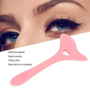 Eyeliner Stencils Aid Tool, Portable Reusable Silicone Eyeliner Winged Aid Tool Highly Efficient Elastic Soft for Travel for Makeup Artists Pink