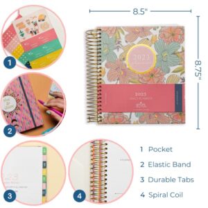 KITLIFE 2023 Keeping it Together Daily Planner | Chic Women’s Planner with Monthly Calendar – Spiral Bound Hardcover Appointment Book – Schedule Your Business Day – Agenda with Premium Paper, Floral