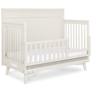 evolur antilia mid century convertible crib toddler guard rail i full assembly i lasting quality