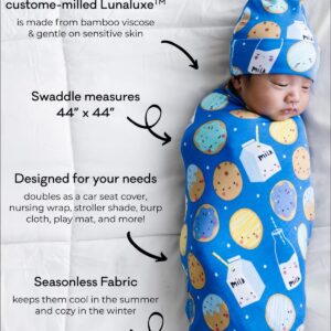 Little Sleepies Newborn Swaddle + Headband Set, Viscose from Bamboo Baby Wrap, Sunshine