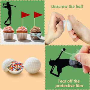 Golf Cake Decorations Heading for The Blue Cake Topper Birthday Decorations for Golfers with Cart Flag Golf Ball for Men Sport Golf Theme Party Supply