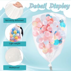 Large Balloon Bags for Transport Clear Balloon Drop Bag Plastic Bags for Balloons Big Balloon Carrying Bag Giant Storage Bags for Birthday Celebration Eve Party Supplies (98.4 x 59.1 Inch,2 Pcs)