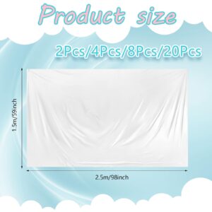 Large Balloon Bags for Transport Clear Balloon Drop Bag Plastic Bags for Balloons Big Balloon Carrying Bag Giant Storage Bags for Birthday Celebration Eve Party Supplies (98.4 x 59.1 Inch,2 Pcs)