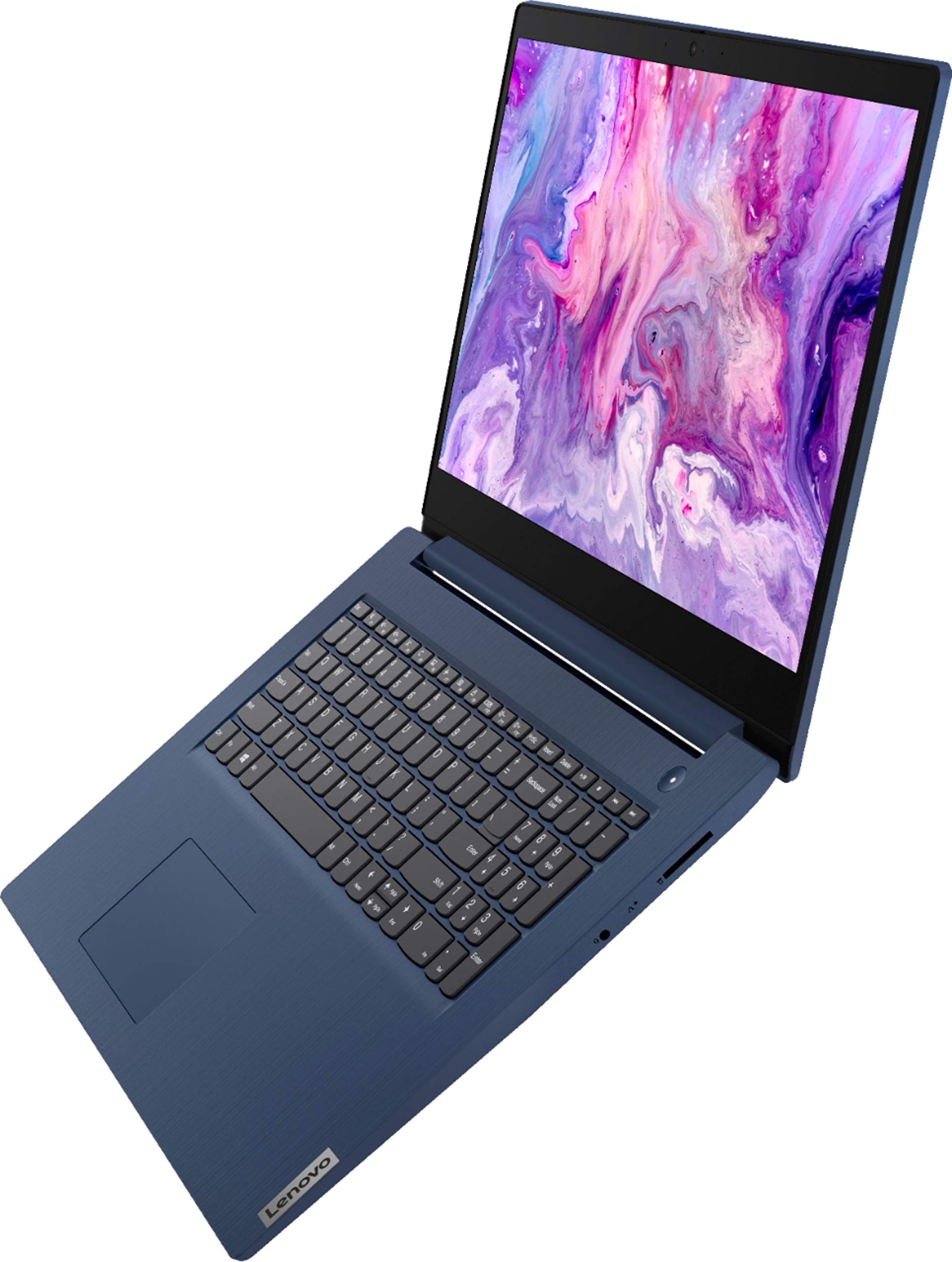 Lenovo 2023 IdeaPad 3 17.3" HD+ Laptop PC Intel 11th 2-Core i3-1115G4 36GB RAM DDR4 1TB M.2 NVMe SSD Iris Xe Graphics USB-C HDMI WiFi AX BT Webcam Card Reader Blue Windows 11 Pro w/RE Accessories