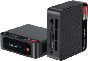 beelink ser5 mini pc amd ryzen 5 5560u up to 4.0ghz 6c/12t,16gb ram 500gb ssd graphics 6 core 1600 mhz, wifi 6 bt5.2, w-11 pro mini computer