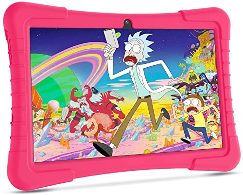 NORTH BISON Kids Tablet, 10 inch Tablet for Kids 64GB ROM+512GB Expand Android Tablets, Tablet APP Preinstalled & Parent Control Kids-Pink