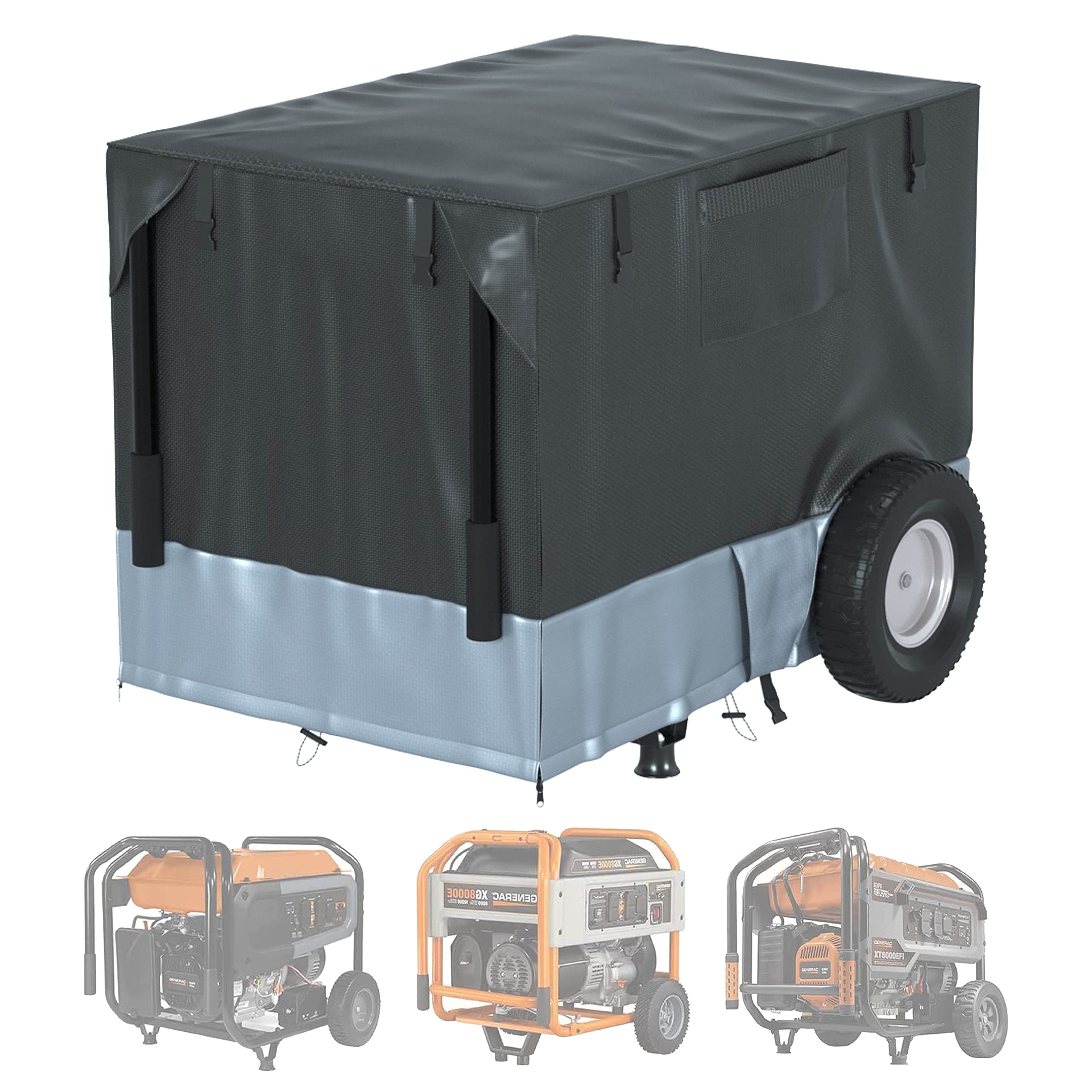 GeHeng Generator Running Cover, Can Be Used While Running, Compatible with Generac XT8500EFI Generac 7678 Generac GP3600 and more generators of similar size.