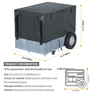 GeHeng Generator Running Cover, Can Be Used While Running, Compatible with Generac XT8500EFI Generac 7678 Generac GP3600 and more generators of similar size.