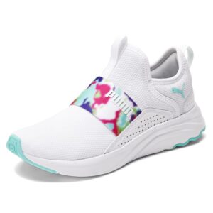 puma softride sophia slip-on bleached puma white/aruba blue 11 b (m)