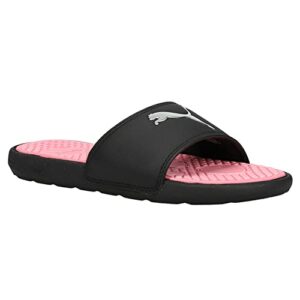 PUMA - Womens Cool Cat Sport Sandals, Size: 10 M US, Color: Puma Black/Peony/Puma Silver