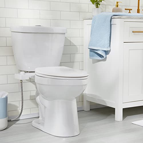 Amazon Basics Nonelectrical Bidet Attachment for Toilet with Water Adjustment, Slim, 16.42" x 4.61" x 3.5"