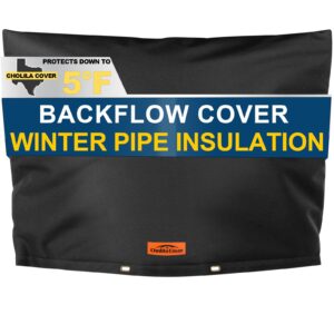 backflow preventer cover insulated with thicker 7 layers fabric, 30"w x 24"h backflow cover with aluminum foil layer for winter pipe freeze protection, backflow insulation cover, by cholila cover