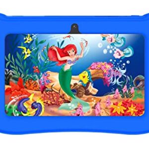 RliyOliy Kids Tablet, 7 inch Android 12 Tablet for Kids, 3GB RAM 32GB ROM Toddler Tablet with Bluetooth, WiFi, GMS, Parental Control, Dual Camera, Educational, Games(Sapphire Blue)