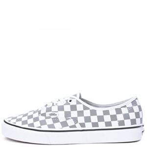 vans men's authentic sneaker, cosmic check reflective/grey, size 4