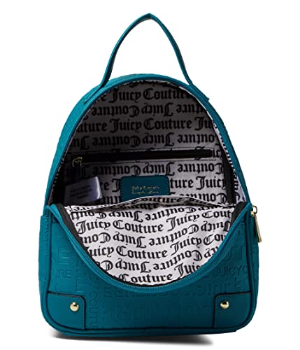 Juicy Couture Pullout Pouch Backpack Block Logo Deep Lake One Size