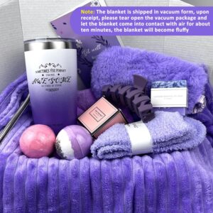 Get Well Soon Gifts for Women,Care Package for Women Encouraging Rehabilitation Gifts for Sick Friends,Get Well Soon Gift Basket with Blanket Tumbler Cup for Friends,Care Package for Sick Friend