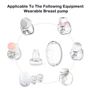 S9/S10/S12 Wearable Breast Pump Accessories, 2 Duckbill Valve&2 Silicone Ring&2 Diaphragm Compatible with Momcozy Duckbill Valve and Silicone Diaphragm Accessories (6 Pieces Set)